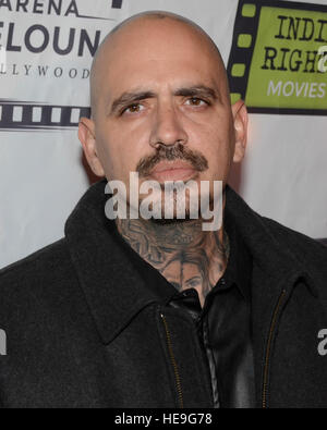 Michael Flores arrives at the Los Angeles Screening of "The Boatman" at ...