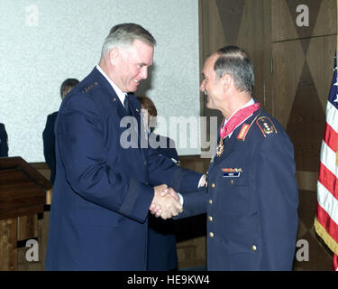 General Michael E. Ryan, Air Force CHIEF of STAFF, decides what to eat ...