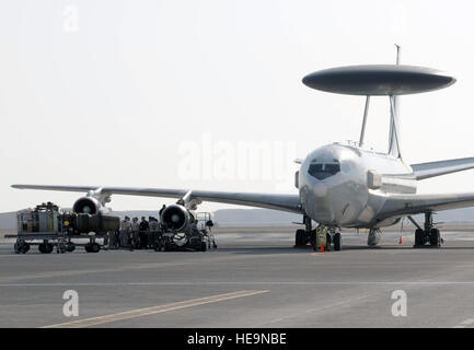 The 965th Airborne Air Control Squadron had an Airborne Warning and ...