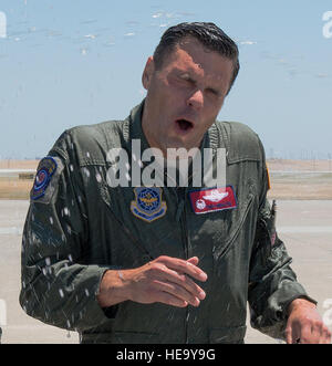 U.S. Air Force Col. Travis Edwards, middle, 621st Contingency Response ...