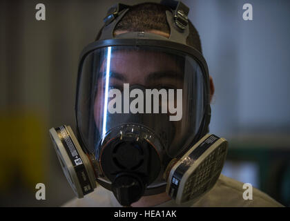 U.S. Air Force fuels specialists load parts of the aerial bulk fuel ...