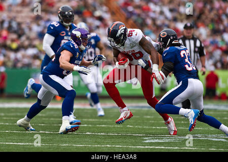 Denver Broncos wide receiver Michael Bandy (83) takes the field against ...