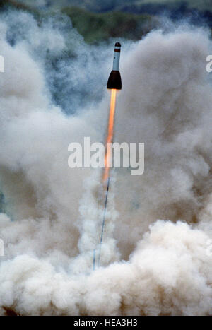 A GTR-18A Smokey Sam simulated anti-aircraft missile is launched at an ...