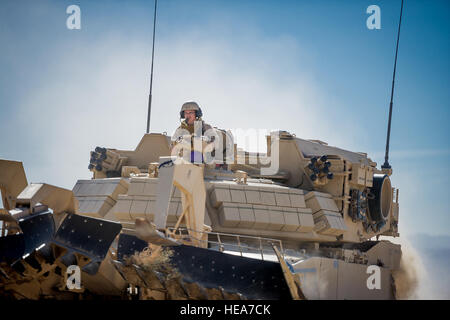 A U.S. Marine Corps M1 assault breacher vehicle with 1st Combat ...