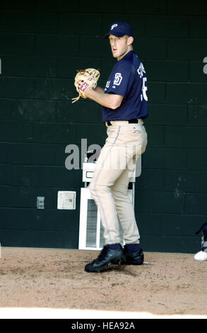 San Diego Padres pitcher Jason Adam during a baseball game against the ...