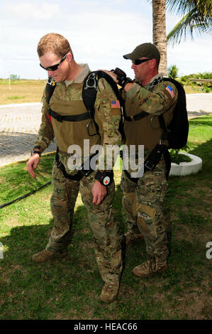 U.S. Air Force Pararescueman Master Sgt. Jeremiah Coomer from the 320th ...