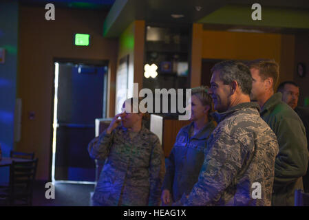 Air Force Lt. Gen. Ken Wilsbach, pauses for a portrait in front of his ...