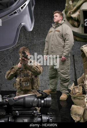 U.S. Military issued M4 carbine rifles are lined up and ready for ...