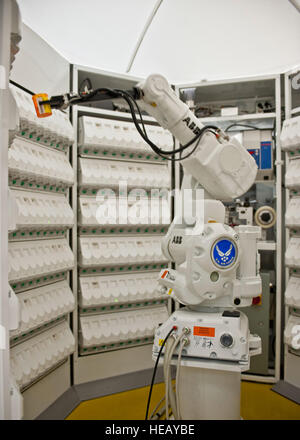 A satellite pharmacy at Nellis Air Force Base, Nevada, uses a robotic ...