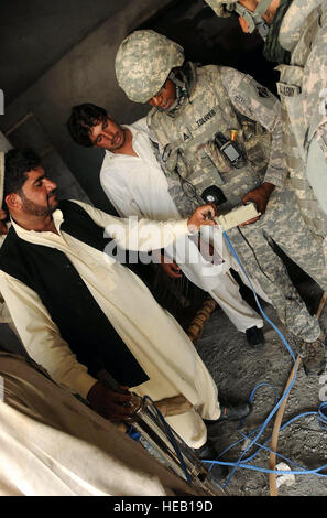 Provincial Reconstruction Team-Kunar engineers take an aerial ...