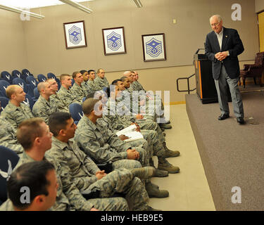 The eighth chief master sergeant of the Air Force, Sam Parish talks to ...