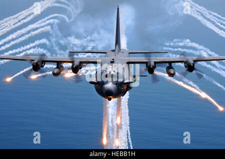 An AC-130H from the 16th Special Operations Squadron "Heavy Metal ...