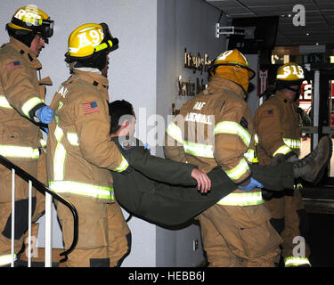 100th Civil Engineer Squadron firefighters at RAF Mildenhall, England ...
