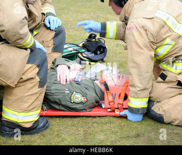 100th Civil Engineer Squadron firefighters at RAF Mildenhall, England ...