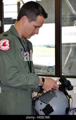 U.S. Air Force Capt. Caleb Whitlock, 1st Fighter Wing executive officer ...