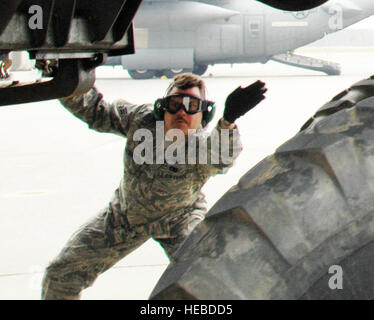 U.S. Air Force Reservist Senior Airman Zach Miller, a firefighter from ...