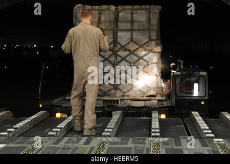 The Tunner 60K aircraft cargo loader is one of the main working Stock ...