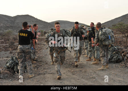 A U.S. Army trooper with 3rd Squadron, Combined Task Force Dragoon ...