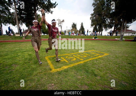 Amanda Pelkowski, 39th Force Support Squadron, left, and Robert Yokoi ...