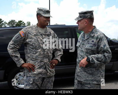U.S Army Lt. Col. Richard Coffman right, commander of 3rd Squadron, 7th ...