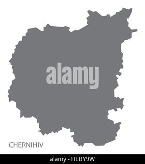 Chernihiv City (Ukraine) map vector illustration, scribble sketch City ...