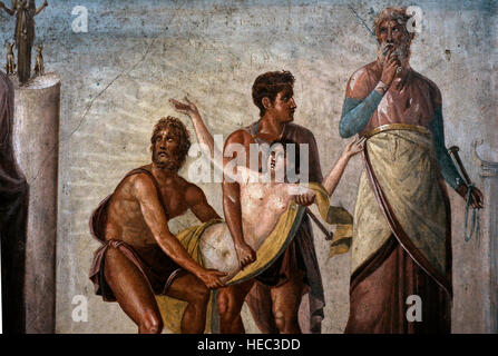 The Sacrifice of Iphigenia. House of the Tragic Poet. Pompeii, Italy ...