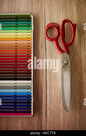 Composition of Sewing Scissors, Multi-Colored Beads. Theme: Embroidery ...