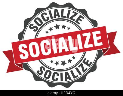 socialize stamp. sign. seal Stock Vector Image & Art - Alamy