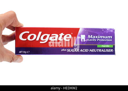 Colgate Toothpaste isolated against white background Stock Photo - Alamy