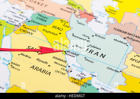 world map of asia continent, kuwait,iraq,qatar,saudi arabia countries ...