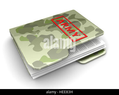 3d illustration of documents folder over white background Stock Photo ...