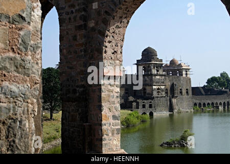 Jahaj Mahal, Mandu Fort, Mandu City (also known as City of Joy Stock ...