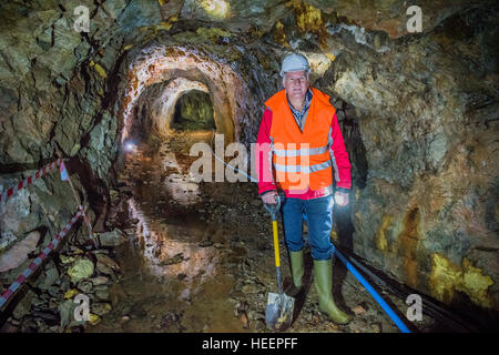 Scotgold chief executive Richard Gray with a piece of gold mined at the ...