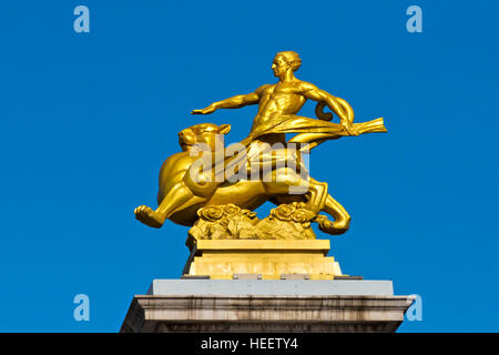 Western classic statues decorating Beian Bridge, Tianjin, China Stock ...