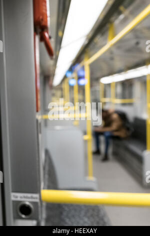 inside Berlin S-Bahn, In one train, a wagon of the Berlin S-Bahn from ...