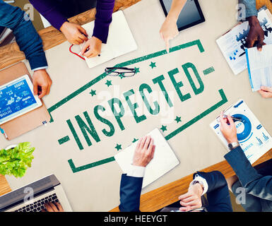 Classified Inspected Inspection Pass Status Concept Stock Photo - Alamy