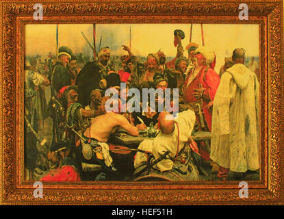 Cossacks writing a letter Stock Photo - Alamy