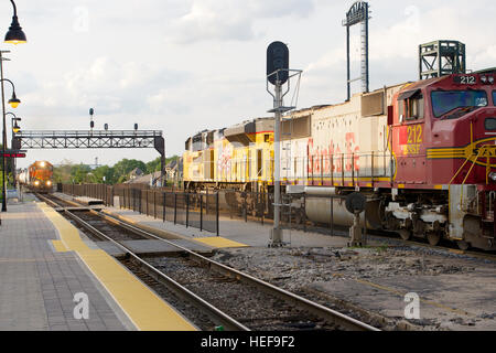 Union Pacific Double Stack Container Train at North Palm Springs Stock Photo - Alamy