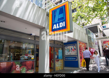 Aldi supermarket grocery store in North Sydney, New South Wales ...