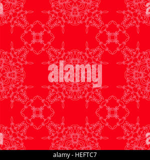 Red Ornamental Seamless Line Pattern Stock Photo - Alamy