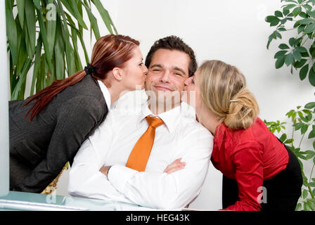 Old boss and young assistant in the office Stock Photo - Alamy