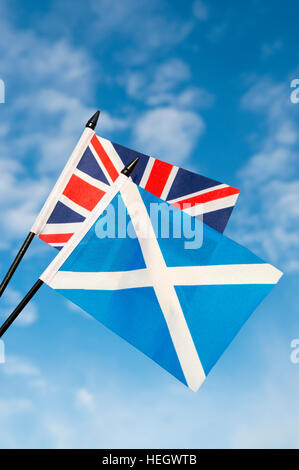 Union Jack flag in bright sky Stock Photo - Alamy