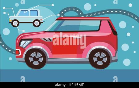 isometric high quality city transport car icon set. Urban, city cars ...
