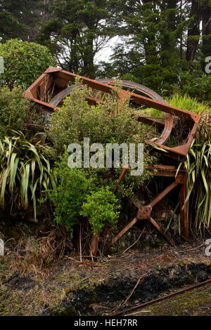 Denniston Plateau, Buller District, Denniston rusty coal wagons and ...
