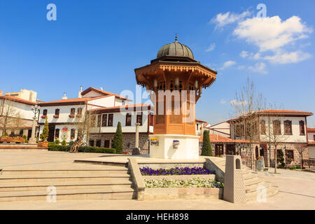 Historical Ankara restoration houses in Hamamonu district of Altindag ...