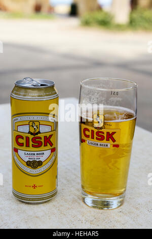 Beer Can and Glass Stock Photo - Alamy