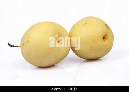 Indian Pears Isolated on White Stock Photo - Alamy