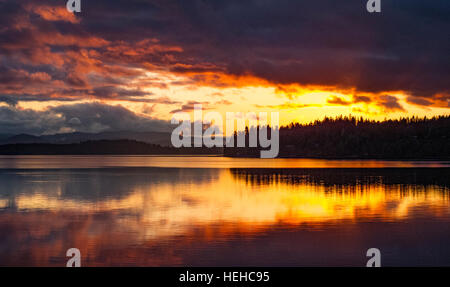 Scenic landscape of Hope Island a Washington Marine State Park on the ...