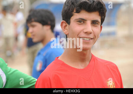 Youth soccer matches in Karadah, eastern Baghdad, include local Iraqi ...