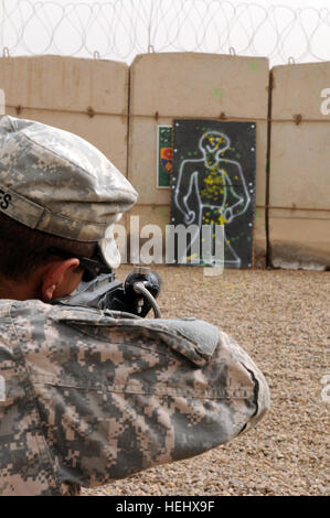 Personnel from the 705th Military Police Battalion participate in a ...